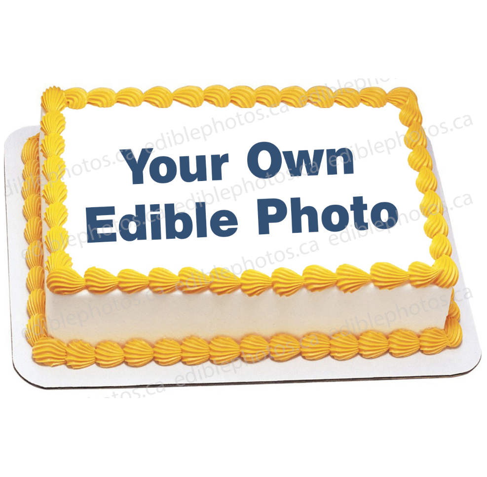 Your Custom Edible Photo Rectangle Cake